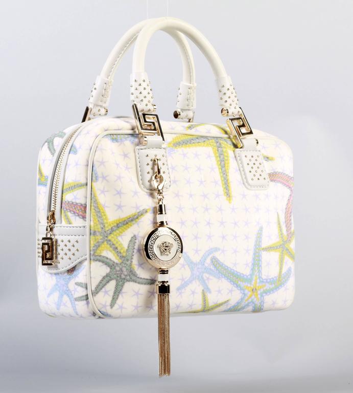 New VERSACE Starfish print Tote Bag at 1stDibs