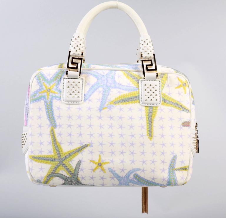 New VERSACE Starfish print Tote Bag at 1stDibs