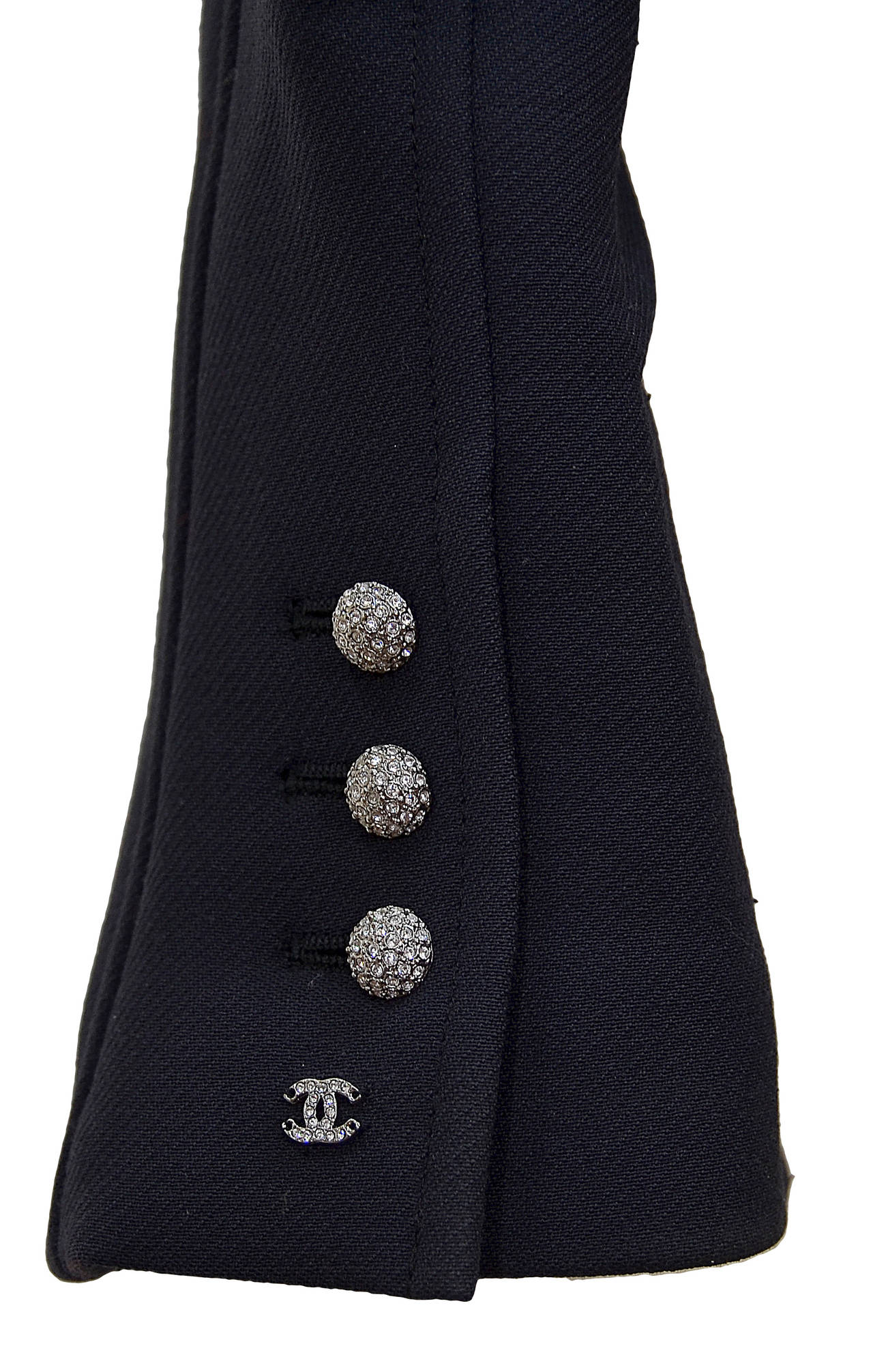 Amazing Chanel Jacket with Crystal Appliqué at 1stDibs