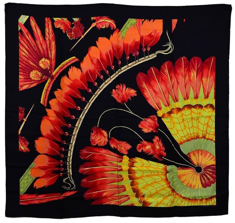 Magnificent Hermes Brazil Scarf at 1stDibs