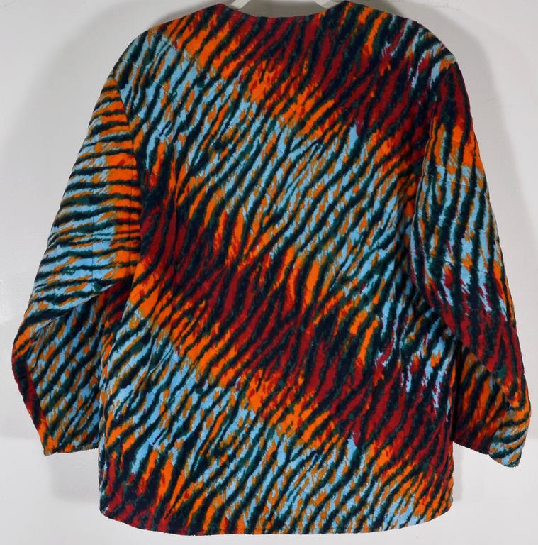 Rare Vintage Bottega Veneta Velour Jacket with Millifiori Buttons For ...