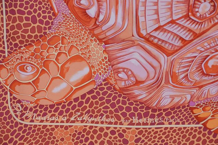 Rare Amazing Hermes Sea Turtle Silk Scarf at 1stDibs | hermes turtle ...