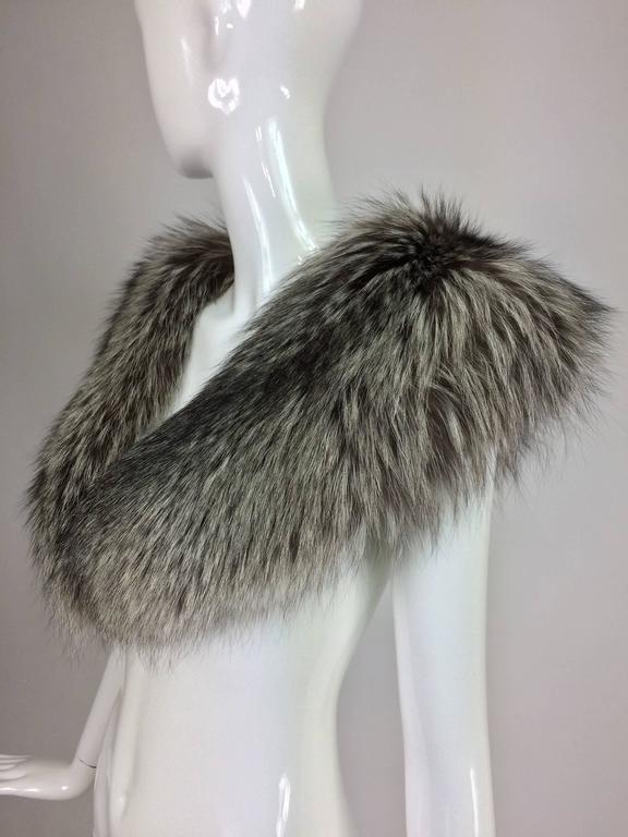 Silver fox fur draped shoulder wrap 1960s OS at 1stDibs | fur draped ...