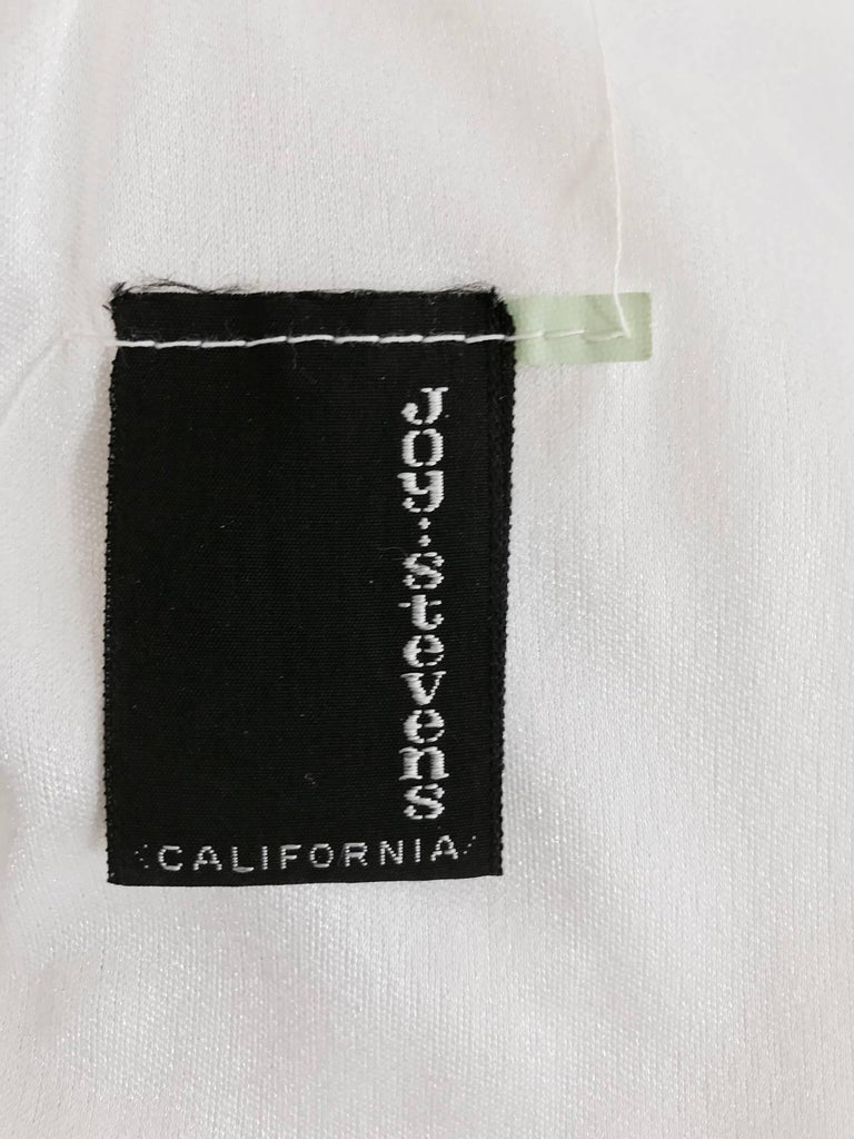 Vintage Joy Stevens off white V fringe cocktail dress 1970s at 1stDibs ...