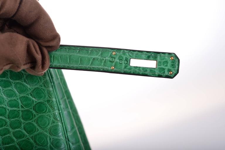 HERMES BIRKIN BAG 35CM ALLIGATOR CACTUS GOLD HARDWARE JaneFinds at 1stDibs