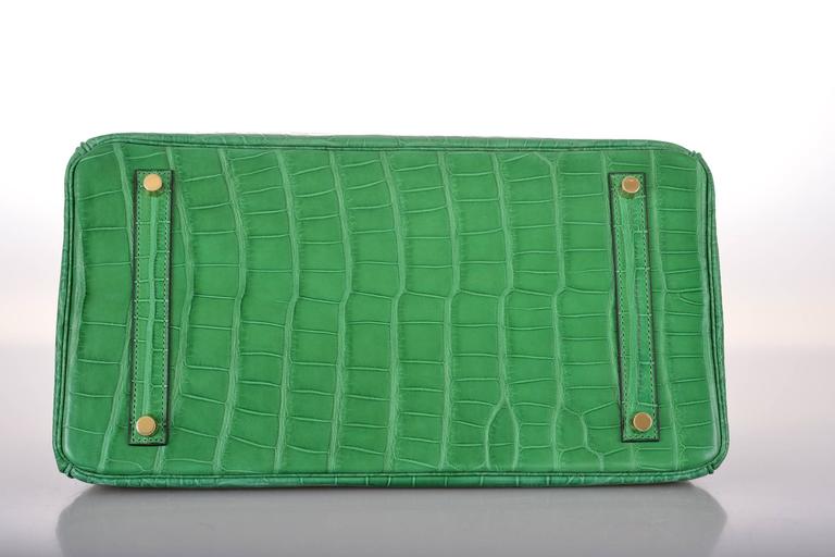 HERMES BIRKIN BAG 35CM ALLIGATOR CACTUS GOLD HARDWARE JaneFinds at 1stDibs