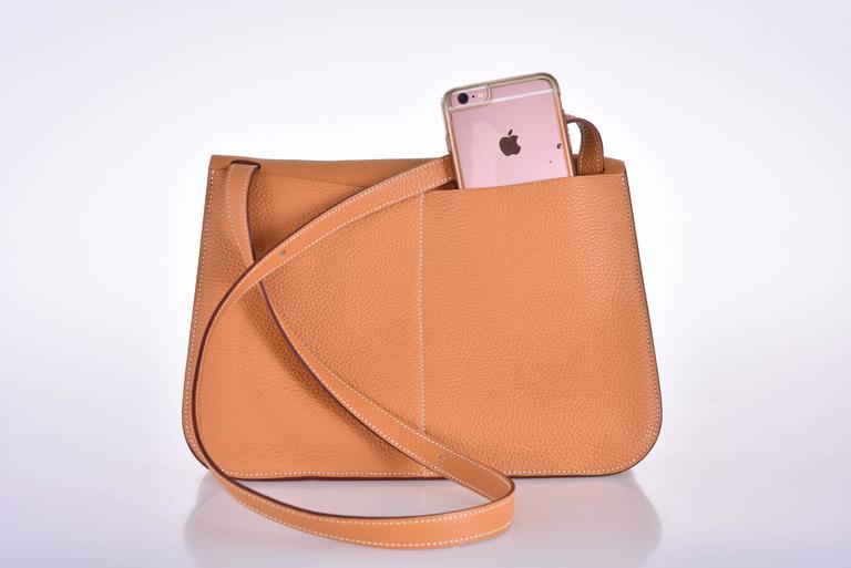 HERMES HALZAN BAG 4 WAYS TO CARRY GOLD WITH SILVER JaneFinds at 1stDibs ...