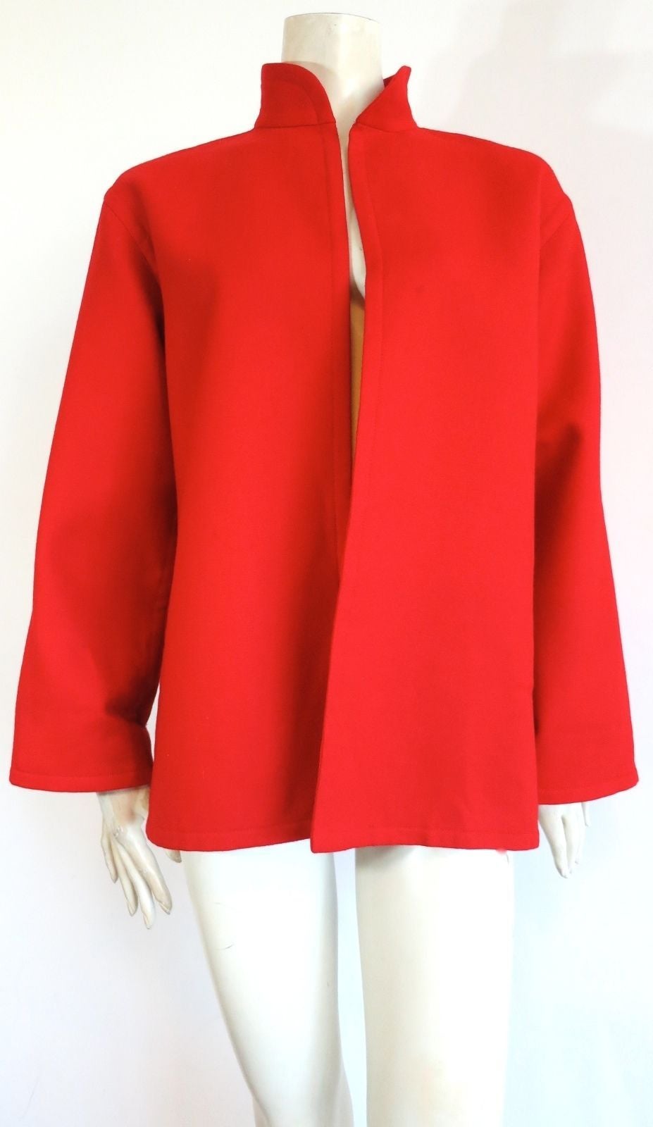 1990's GIVENCHY COUTURE Red wool jacket at 1stDibs