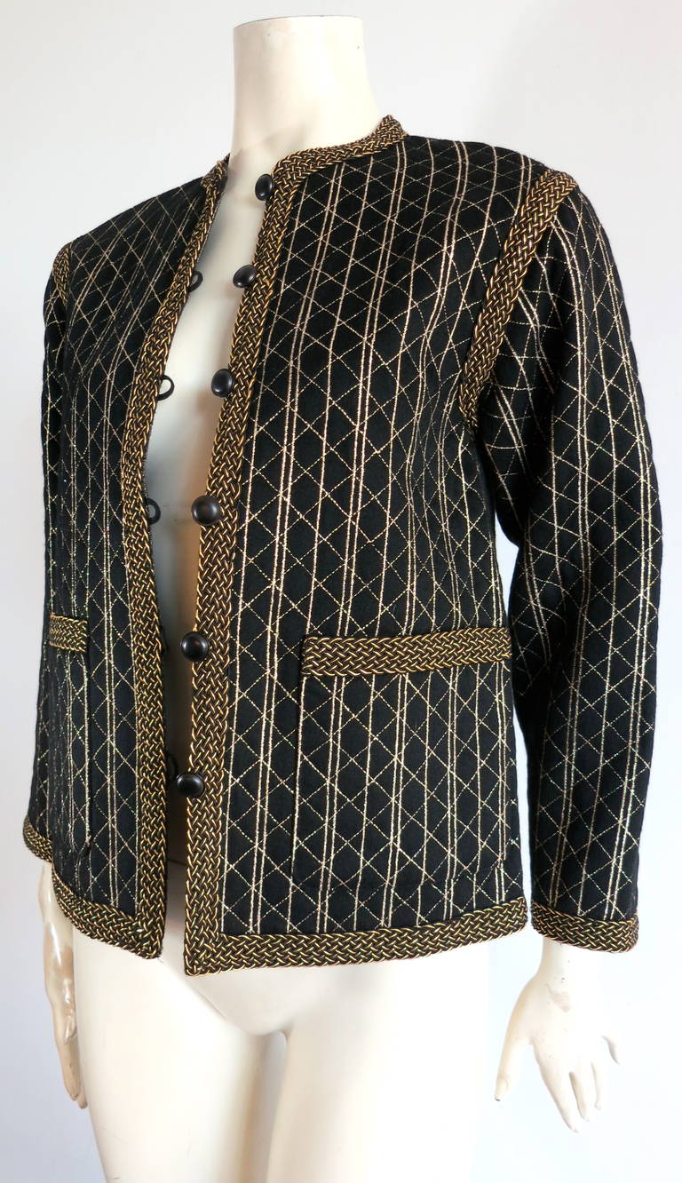 1970s YVES SAINT LAURENT Russian Collection jacket YSL at 1stDibs