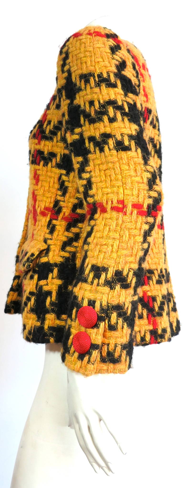 1970's BILL BLASS Exploded check jacket at 1stDibs