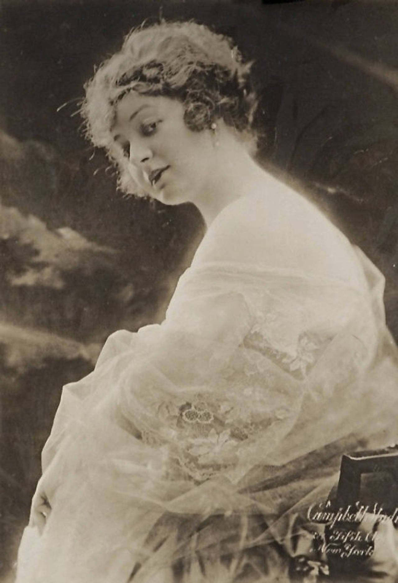 1910's Edwardian Actress Owned Ivory-Creme Embroidered Wool Opera Coat ...