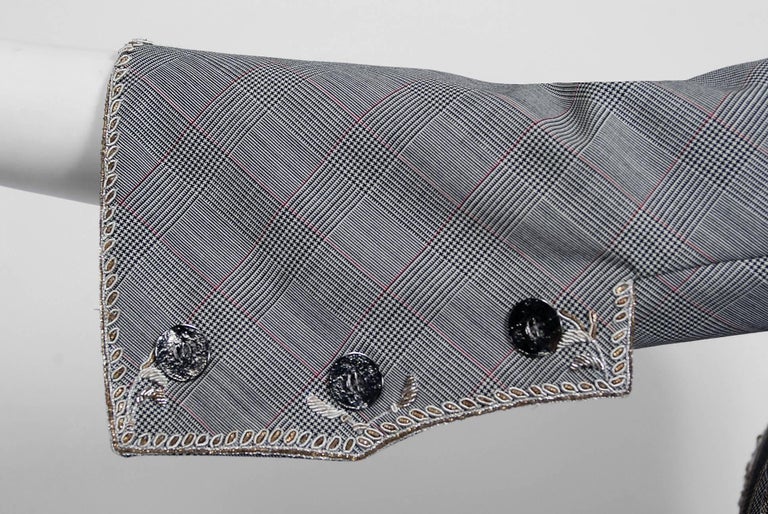 Alexander McQueen Embroidered Metallic Bullion Victorian Tails Coat ...