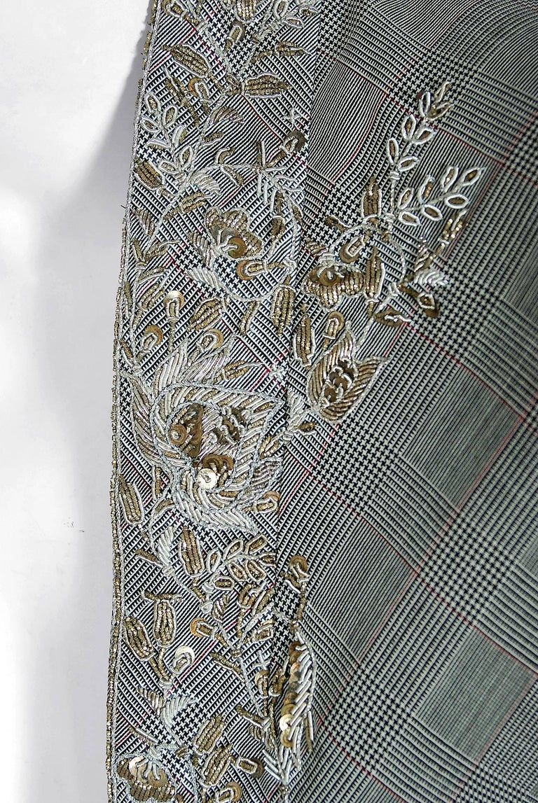 Alexander McQueen Embroidered Metallic Bullion Victorian Tails Coat ...