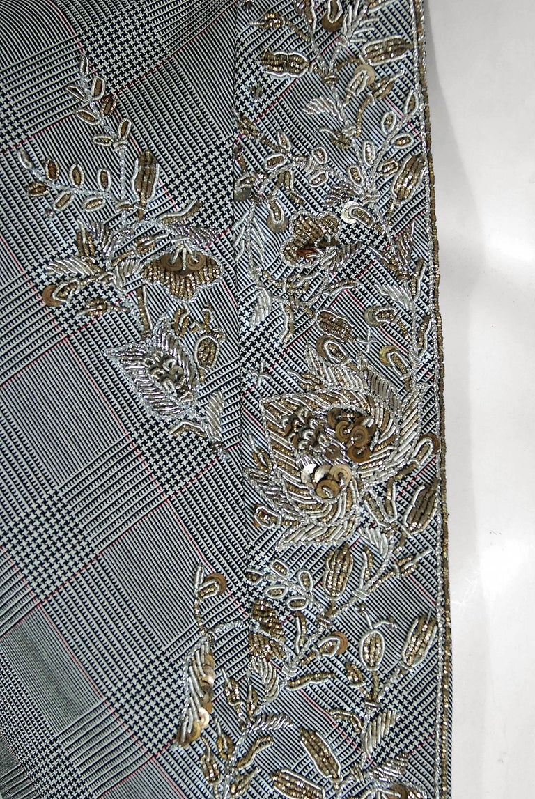 Alexander McQueen Embroidered Metallic Bullion Victorian Tails Coat ...