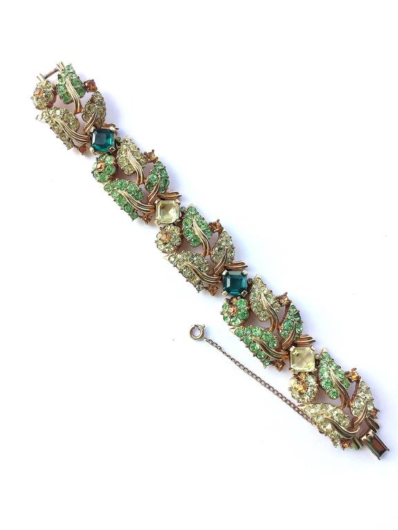 A magnificent multi coloured paste 3 piece parure, Marcel Boucher ...