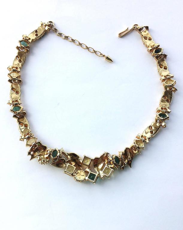 A magnificent multi coloured paste 3 piece parure, Marcel Boucher ...