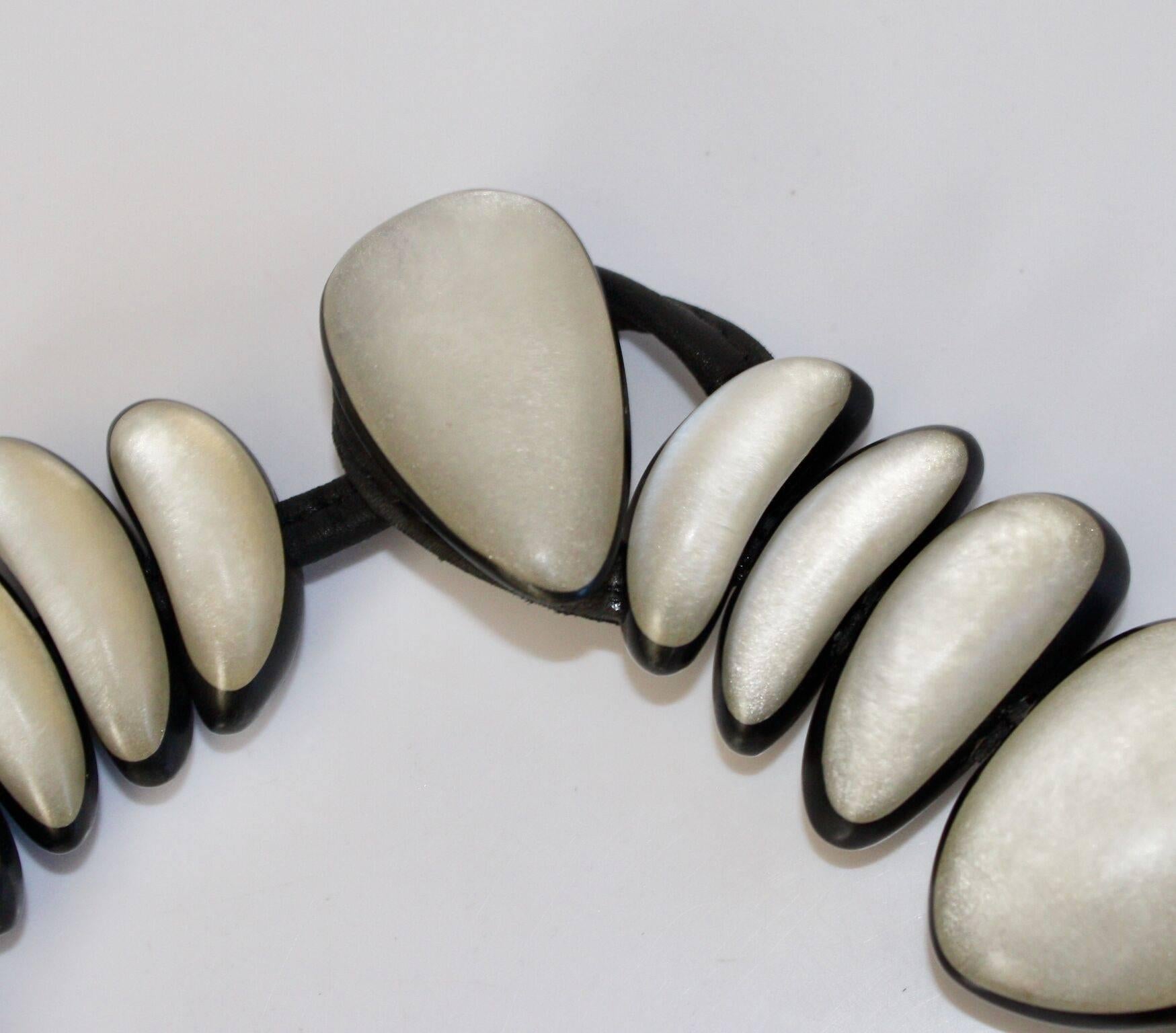 Monies Jewelry Polyester Pearl Finish Necklace at 1stDibs