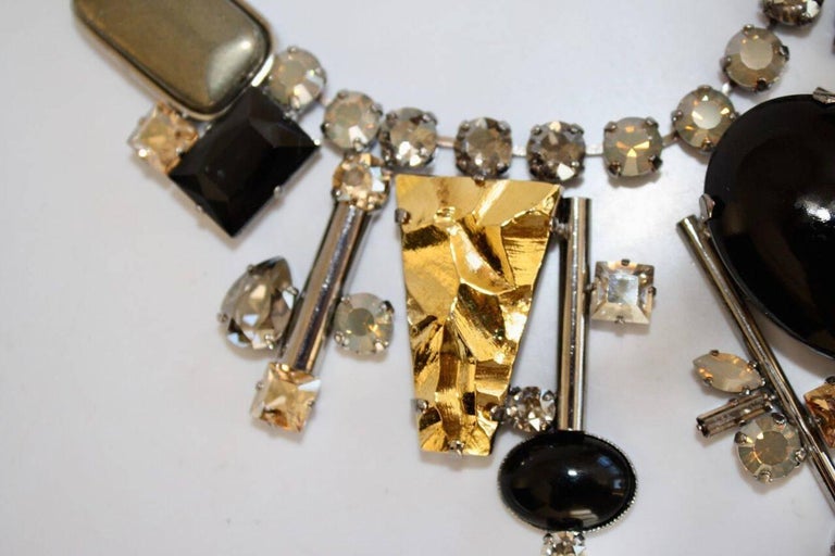 Philippe Ferrandis Pyrite, Glass, and Swarovski Crystal Necklace For ...