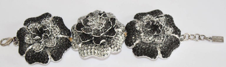 KMO Paris Triple Flower Bracelet For Sale at 1stDibs