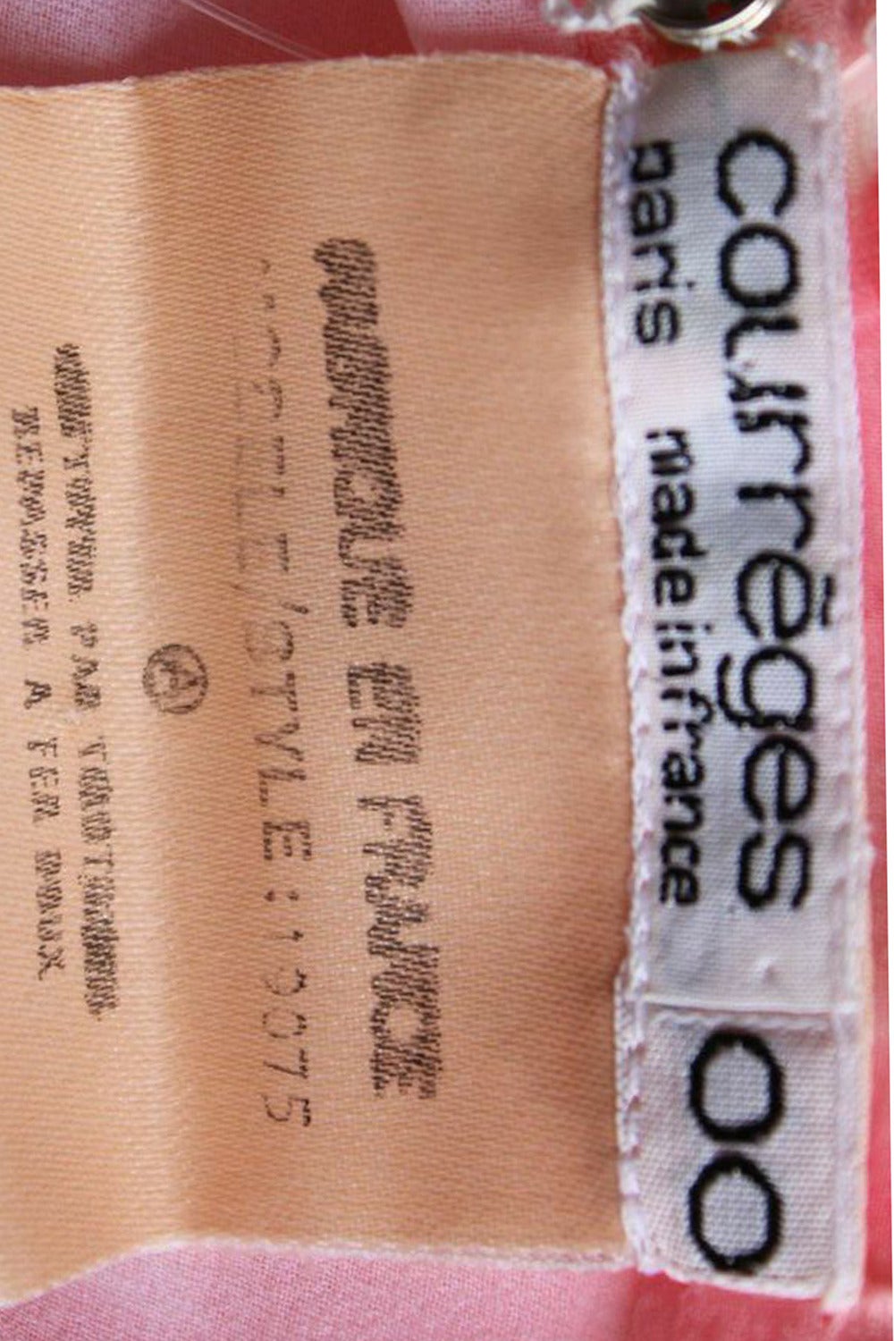 Vintage 1970's Courreges Pink Silk Halter Dress and Scarf For Sale at ...