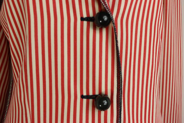 Moschino Cheap and Chic Red/White Striped Jacket For Sale at 1stDibs ...