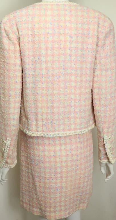 Chanel Multi Coloured Tweed Jacket and Skirt Ensembles at 1stDibs ...