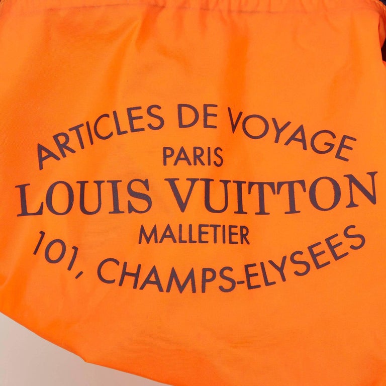 Louis Vuitton Orange and Black Canvas Damier Adventure Backpack at ...