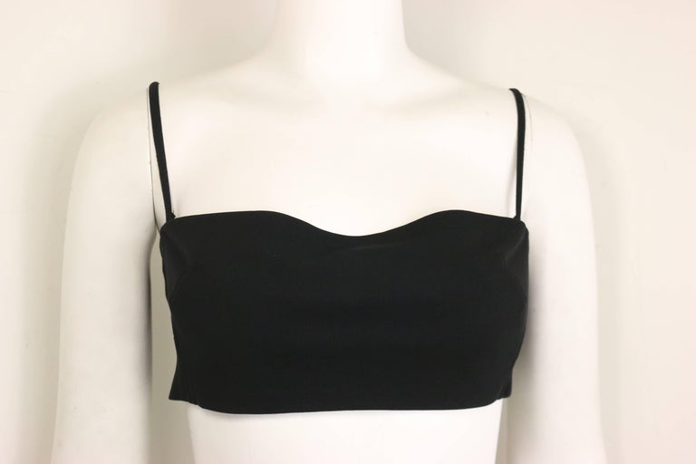 Plein Sud Black Open Back Jacket with Tube Top at 1stDibs