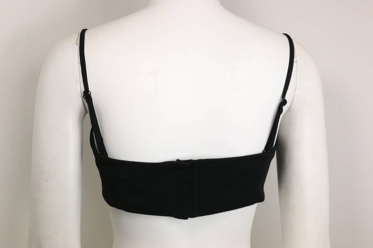 Plein Sud Black Open Back Jacket with Tube Top at 1stDibs