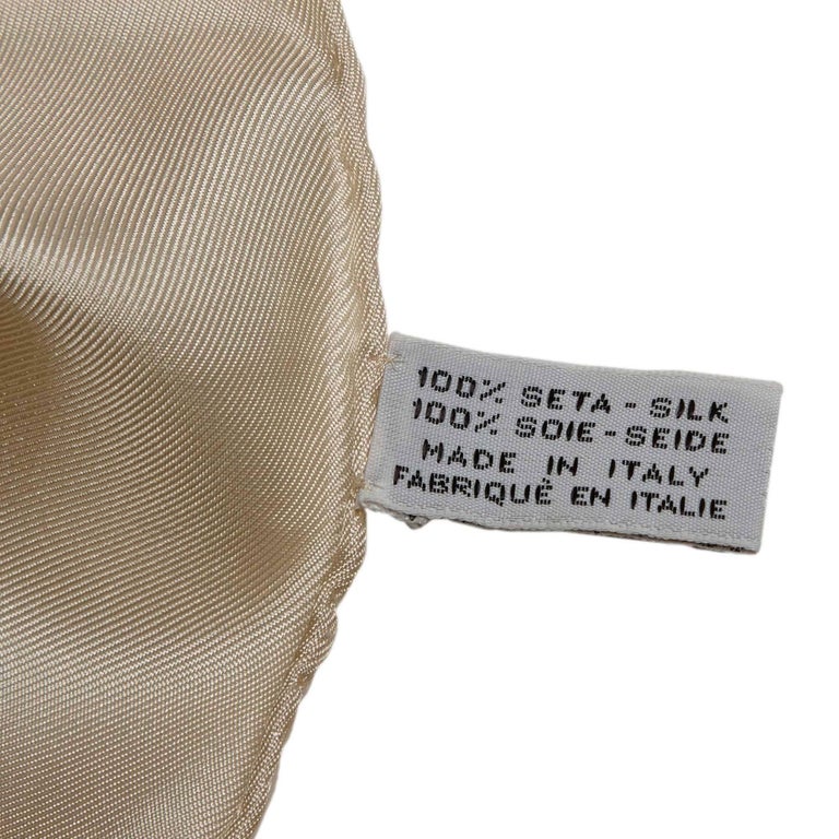 Chanel White Silk Chain Pattern Square Scarf at 1stDibs | chanel chain ...