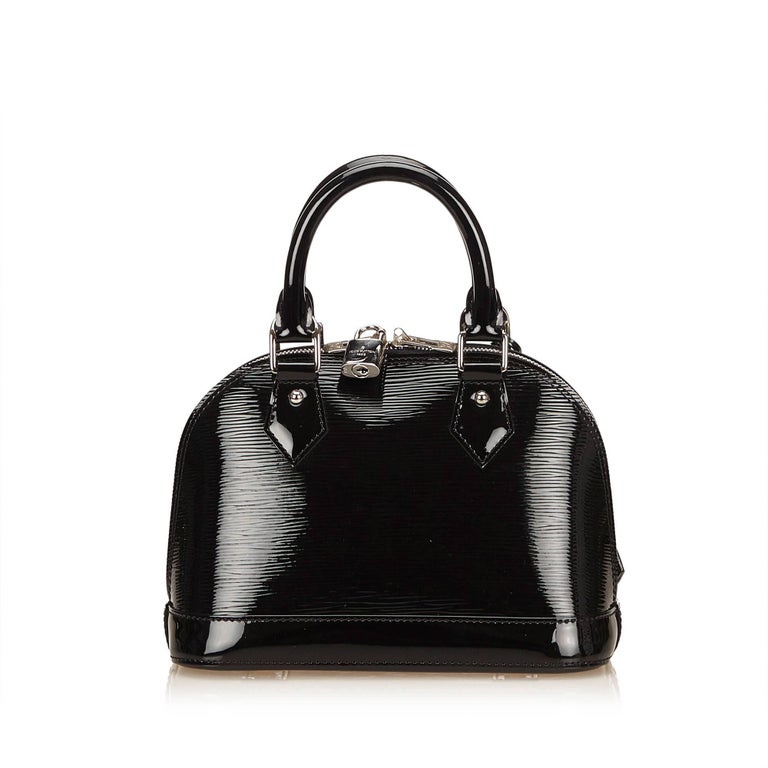 Louis Vuitton Black Epi Alma BB Handbag at 1stDibs | alma bb black epi ...