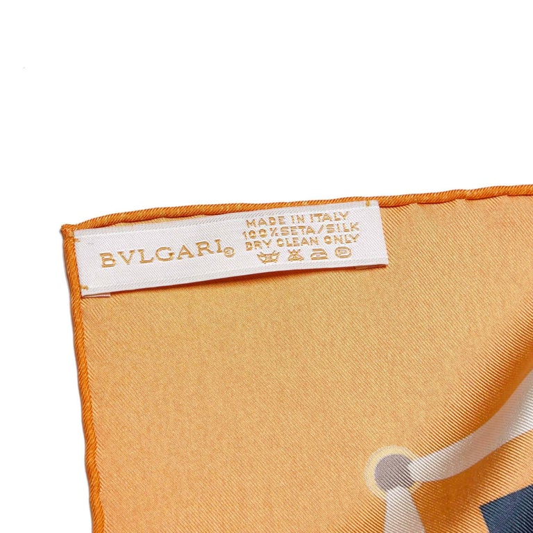 Bvlgari Printed Silk Scarf at 1stDibs | bvlgari scarf, bvlgari silk scarf