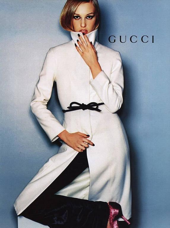 The Most Heavenly Tom Ford Gucci FW 1999 White Cashmere Belted Runway ...