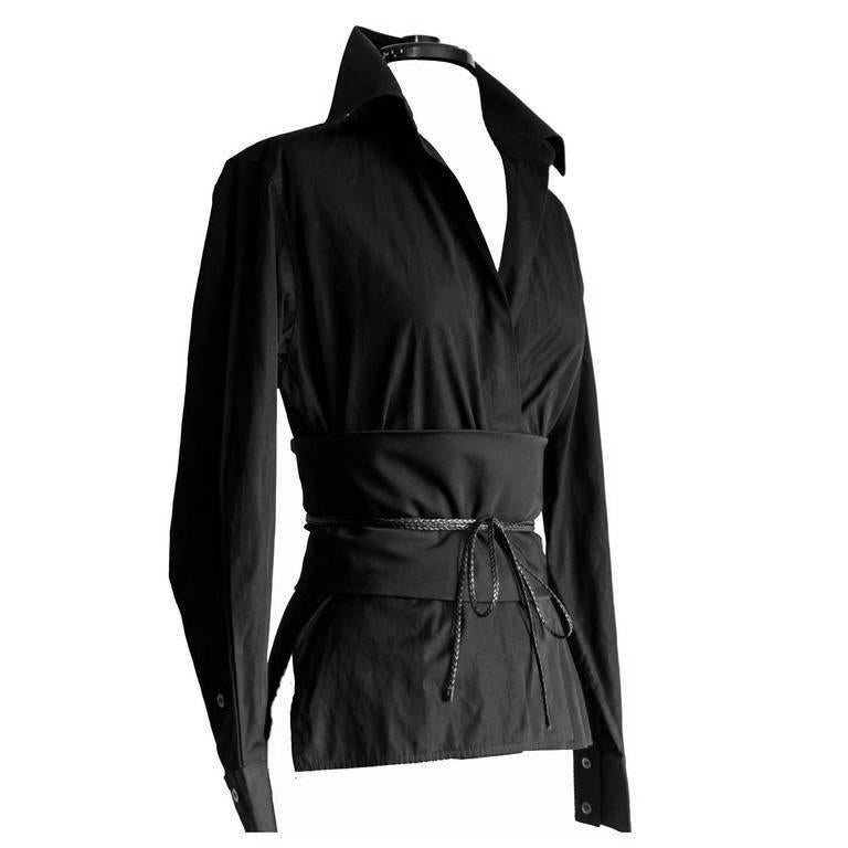That Gorgeous Tom Ford Gucci FW 2002 Silk Shirt and Obi Belt In Italian ...
