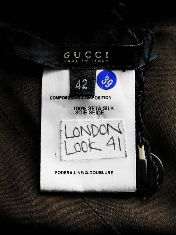 Uber Rare Tom Ford Gucci FW02 Gothic Collection Brown Silk Backless ...