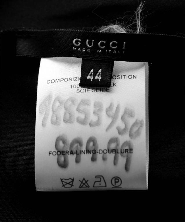 Iconic Tom Ford Gucci FW 2002 Gothic Collection Black Silk Backless ...