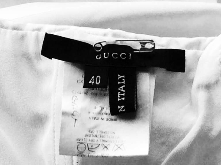 Rare and Iconic Tom Ford Gucci SS 2001 White Strapless Silk Corset ...