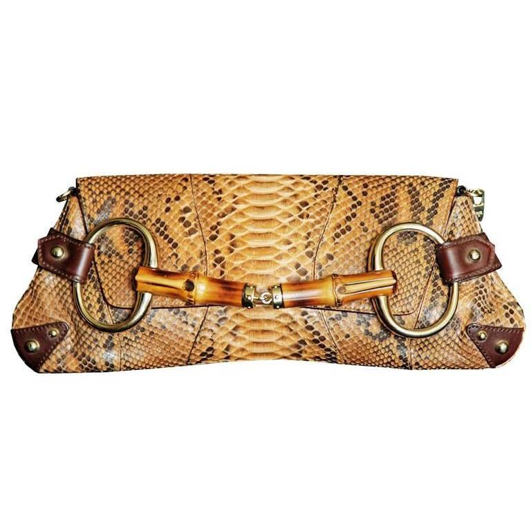 That Ridiculously Chic Tom Ford Gucci SS 2004 Brown Python Leather ...
