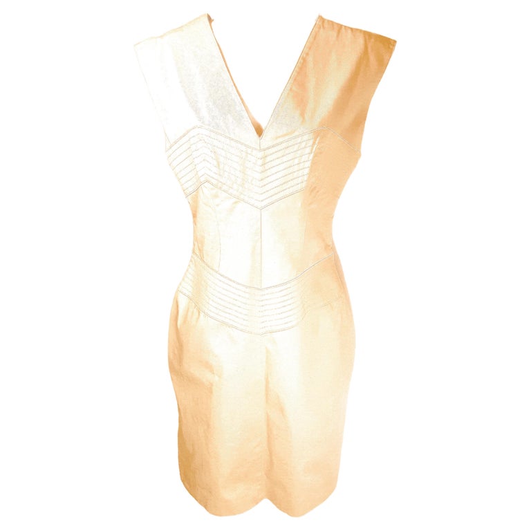 Couture Thierry Mugler Corset Style Glamazon Silk and Cotton Power ...