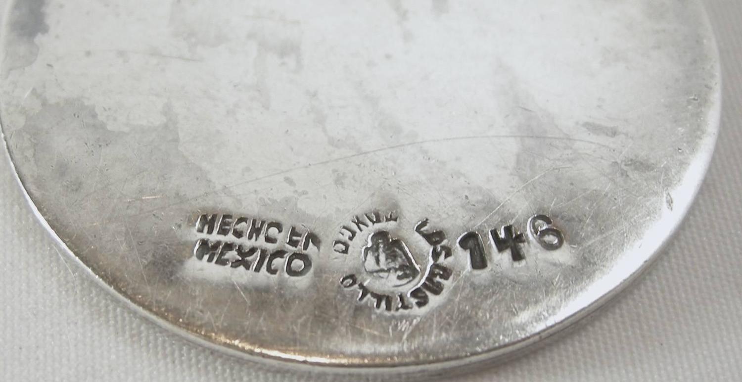 Authenticated Rare Vintage Los Castillo Taxco Sterling Silver Pendant ...