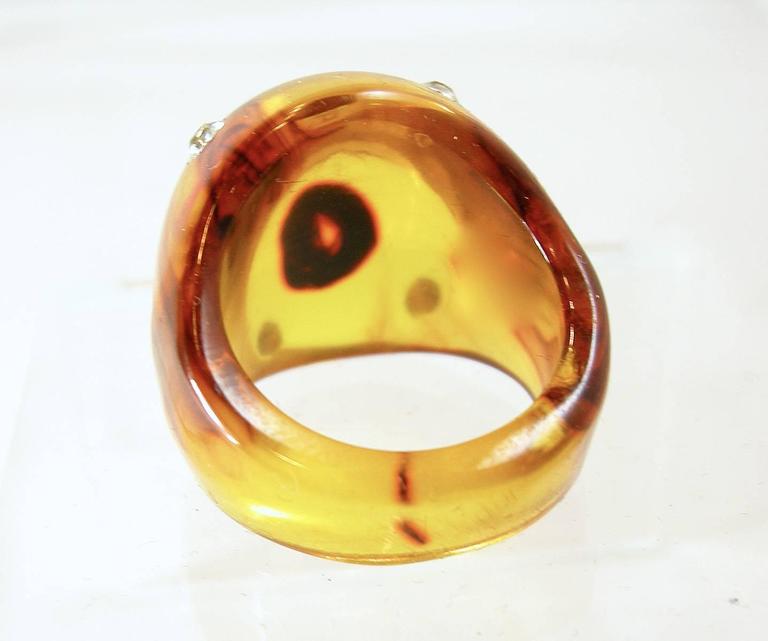 Vintage 40s Bakelite Ring at 1stDibs