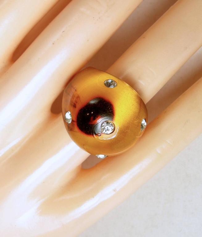 Vintage 40s Bakelite Ring at 1stDibs