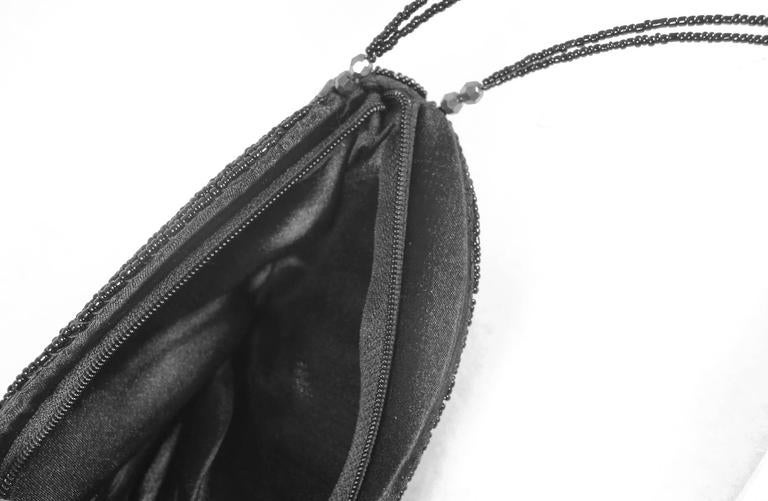 Beautiful Bugle Bead Leaf Hand Bag For Sale at 1stDibs
