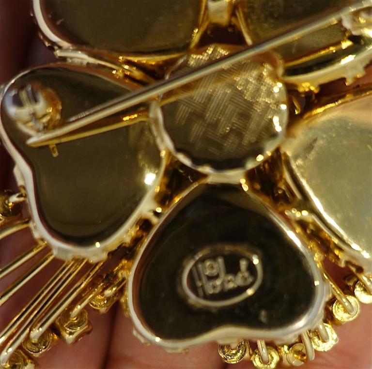 Vintage Large 3” Rare 1940s Signed Hobe Heart Brooch at 1stDibs