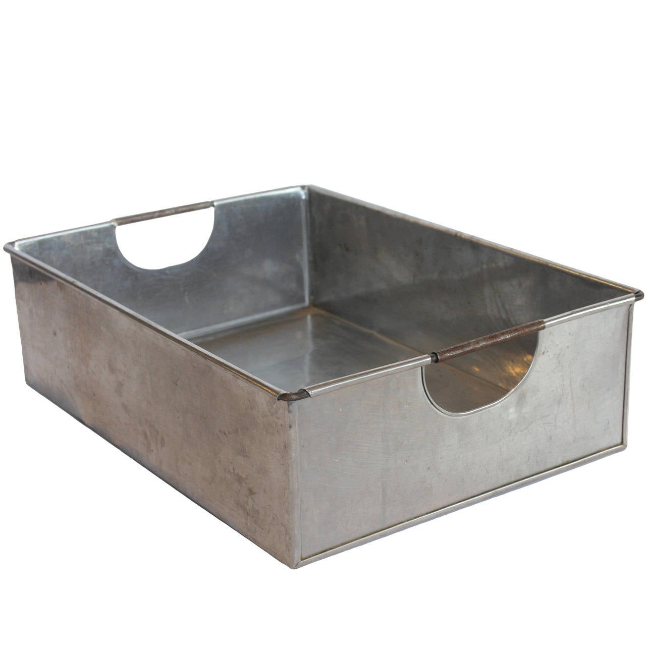 Vintage Industrial Metal Tray/Box, 3 available at 1stDibs