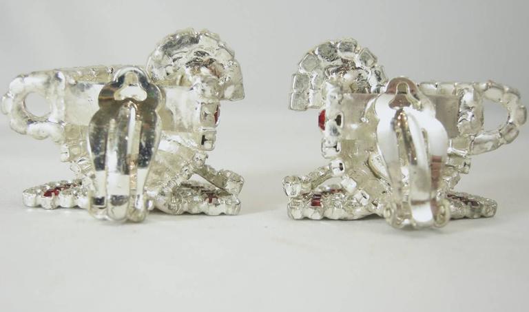 Vintage Signed Dorothy Bauer Whimsical Tea Cup and Saucer Rhinestone ...