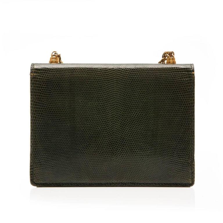 Gucci Vintage Lizard Skin Handbag at 1stDibs | lizard handbag, lizard ...