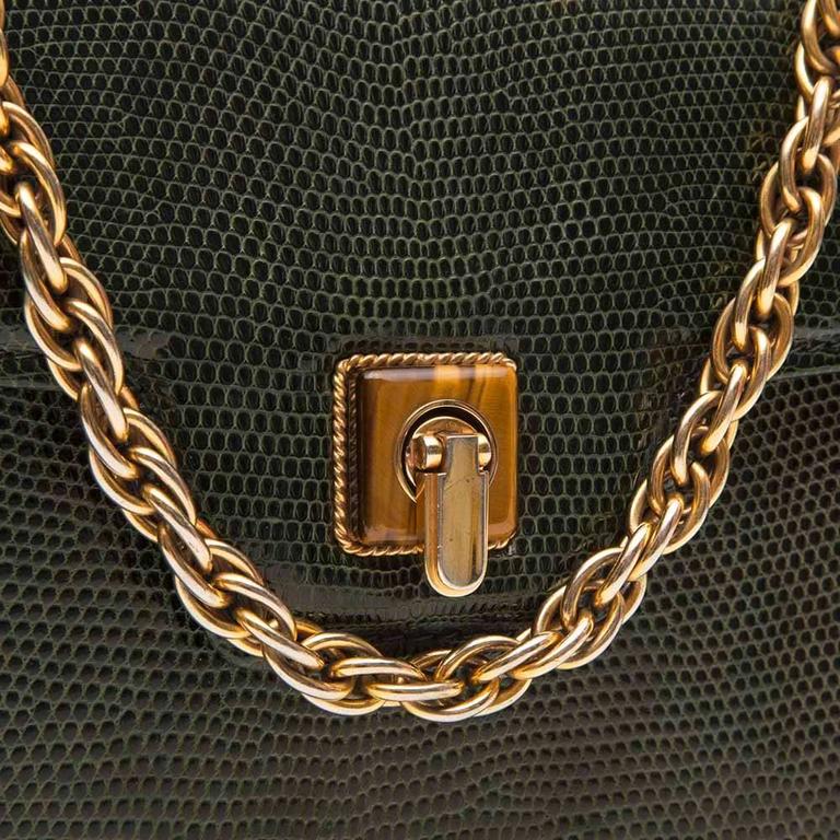 Gucci Vintage Lizard Skin Handbag at 1stDibs | lizard handbag, lizard ...