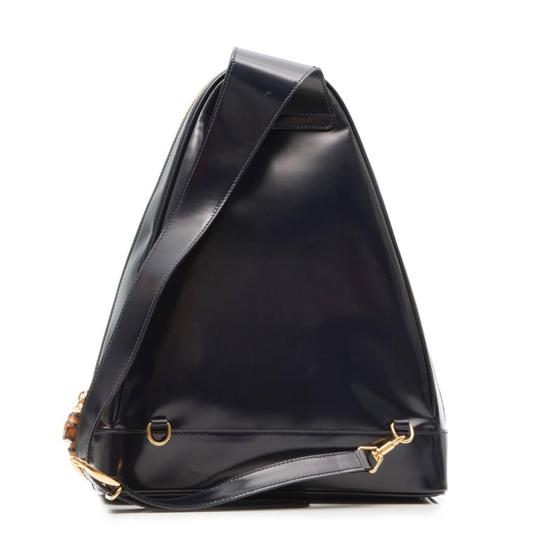 Gucci Black Leather Backpack at 1stDibs