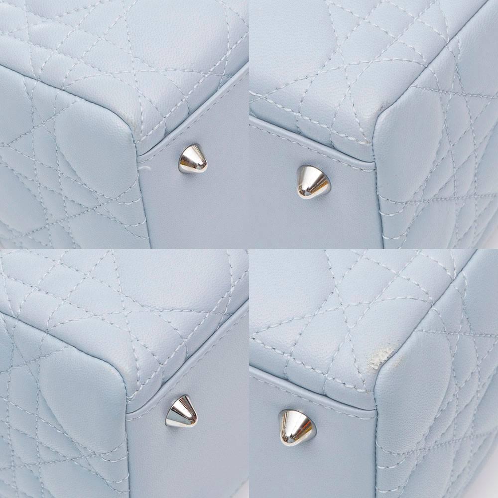 Dior baby Blue Lady Dior Handbag For Sale at 1stdibs